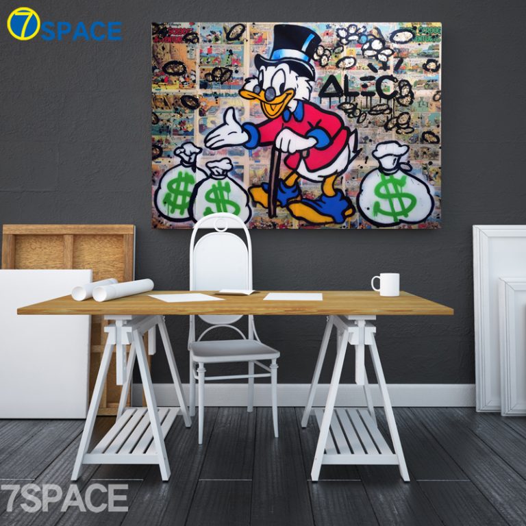 Donald Duck Graffiti Art Canvas Print Nordic Style Wall Decor Poster ...