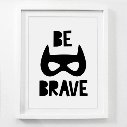 Batman Inspired Nordic Style Wall Art Canvas Painting Quote Poster ...