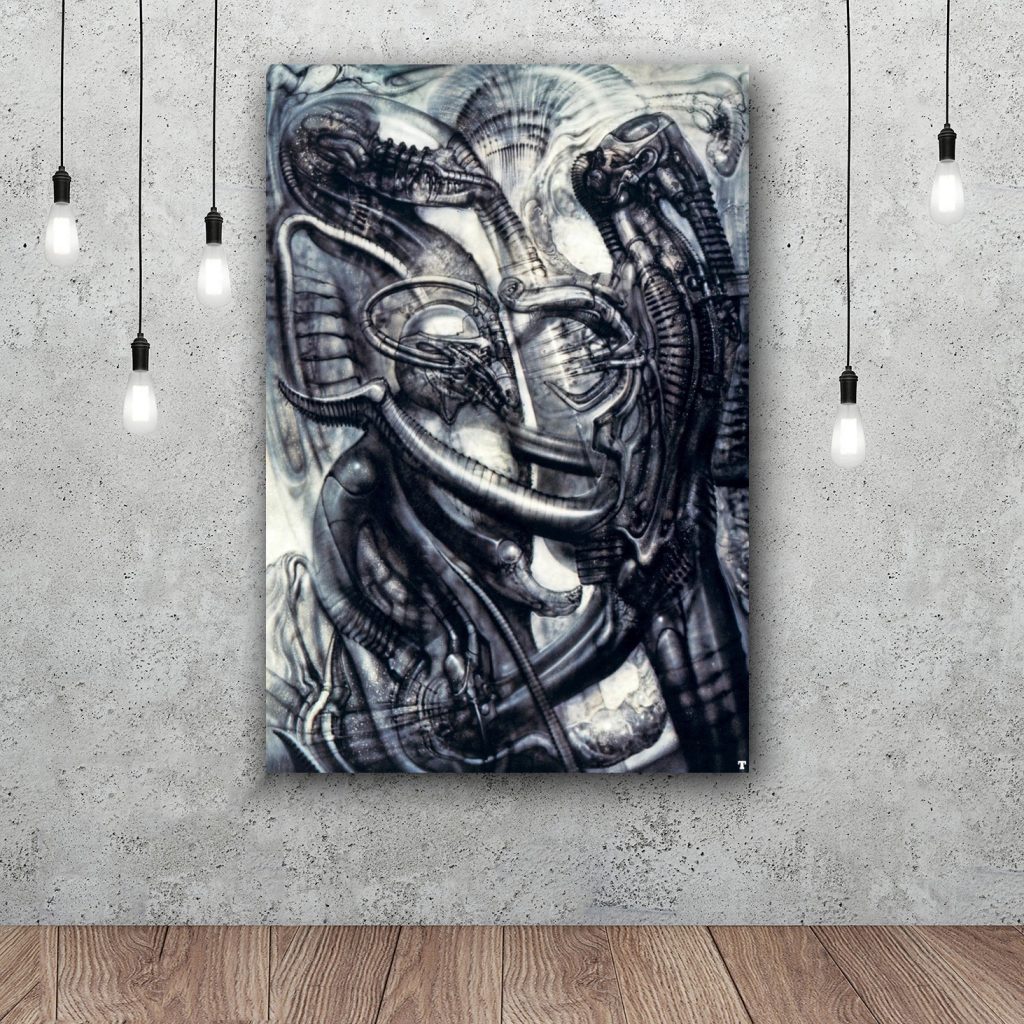 Hr Giger Li Ii Silk Fabric Art Poster For Wall 12×18 24x36inch ...
