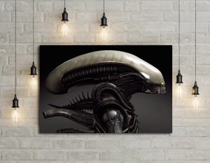 Hr Giger Li Ii Silk Fabric Art Poster For Wall 12×18 24x36inch ...