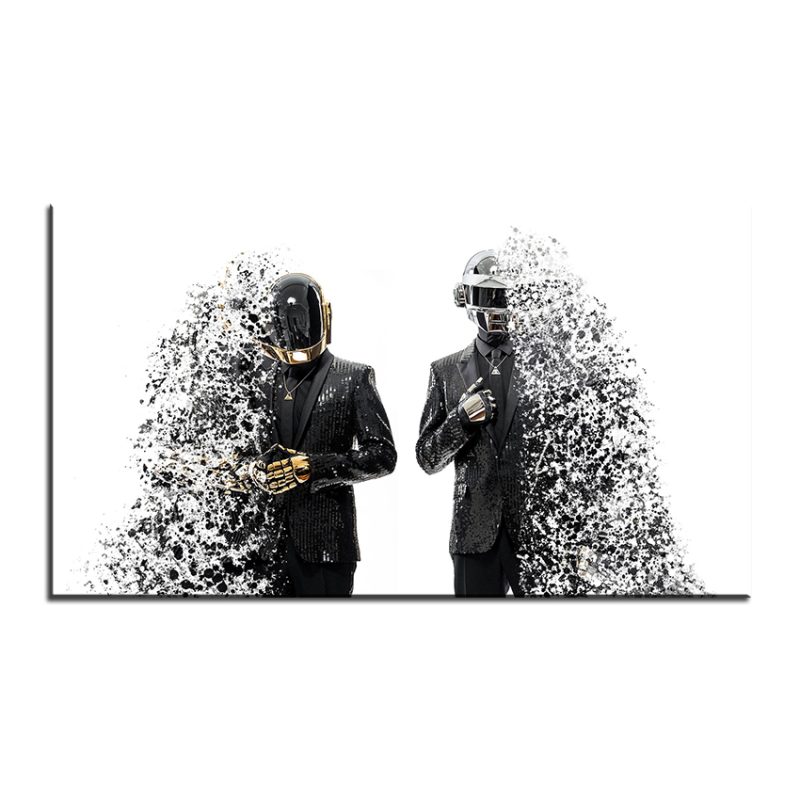Large Daft Punk Oil Print Wall Art For Living Room Frameless ...