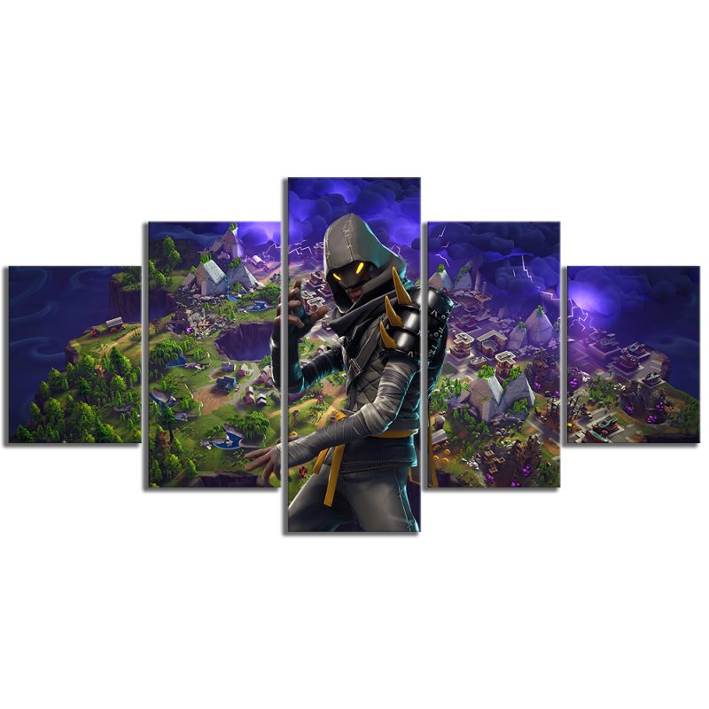 Fortnite Battle Royale Canvas Wall Art 5piece Poster Painting Set ...