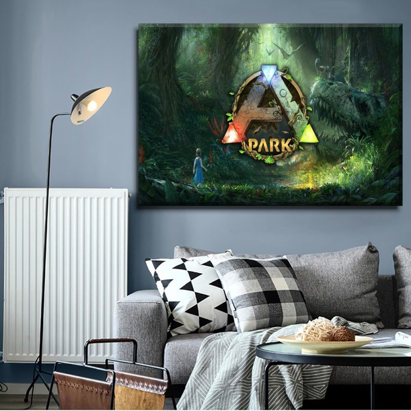 Ark Survival Evolved 3panel Canvas Print Modern Game Art Home Decor ...