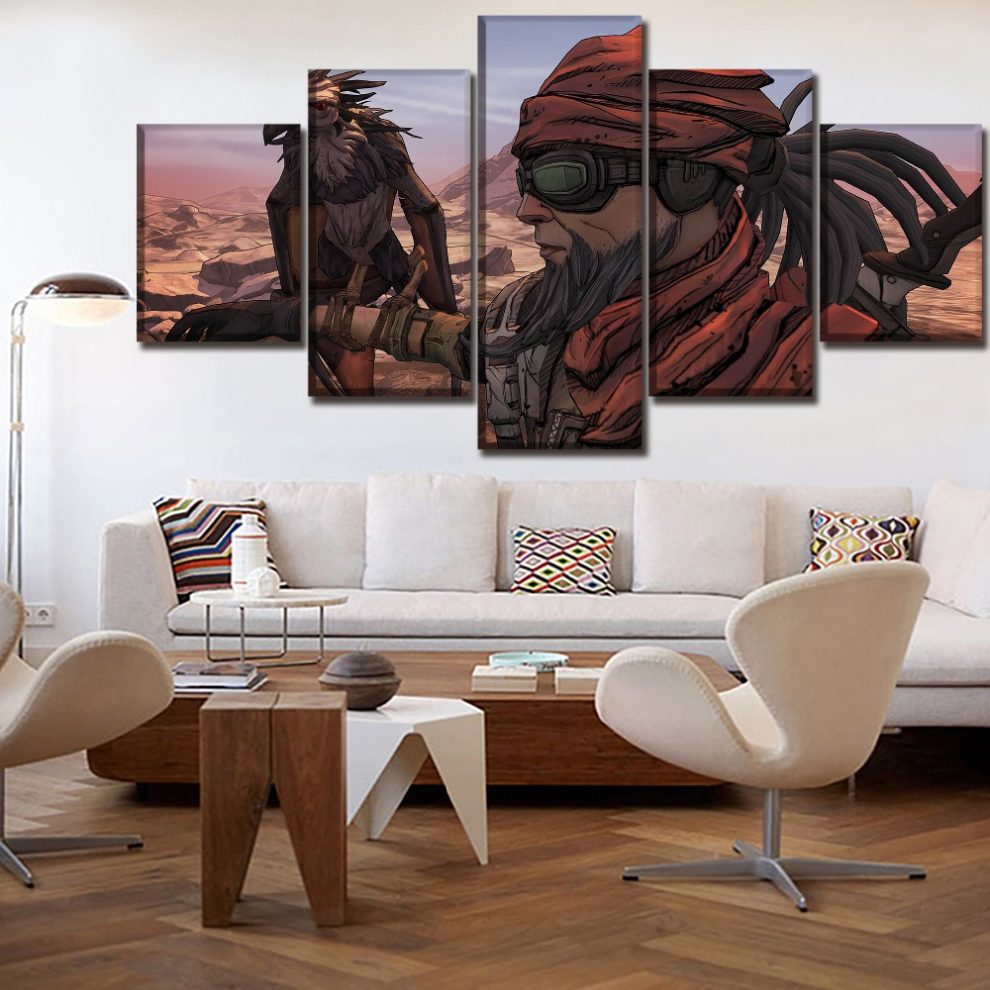 Borderlands 2 Game Hd Canvas Wall Art 5 Piece Home Decor Set ...