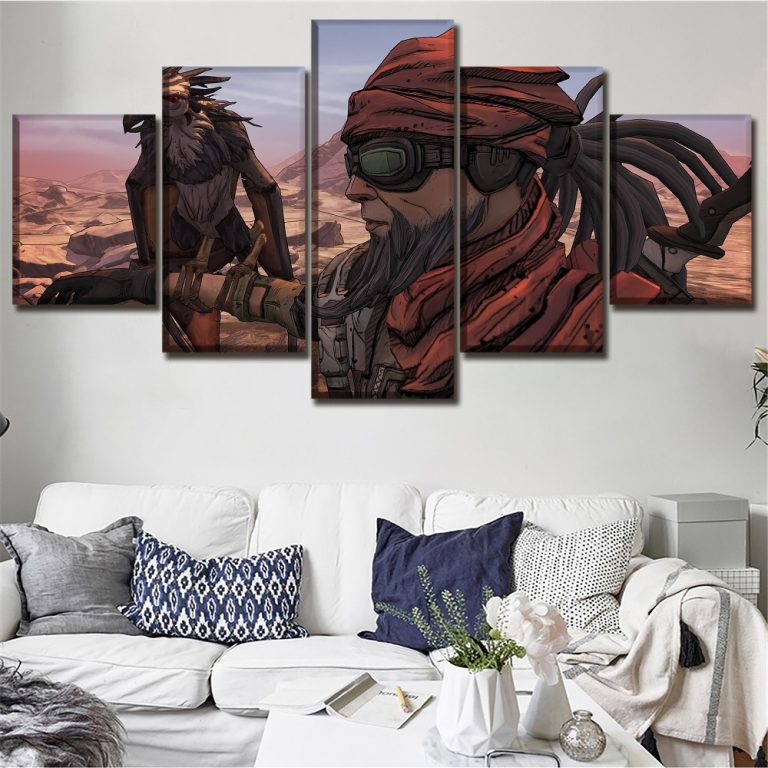 Borderlands 2 Game Hd Canvas Wall Art 5 Piece Home Decor Set ...
