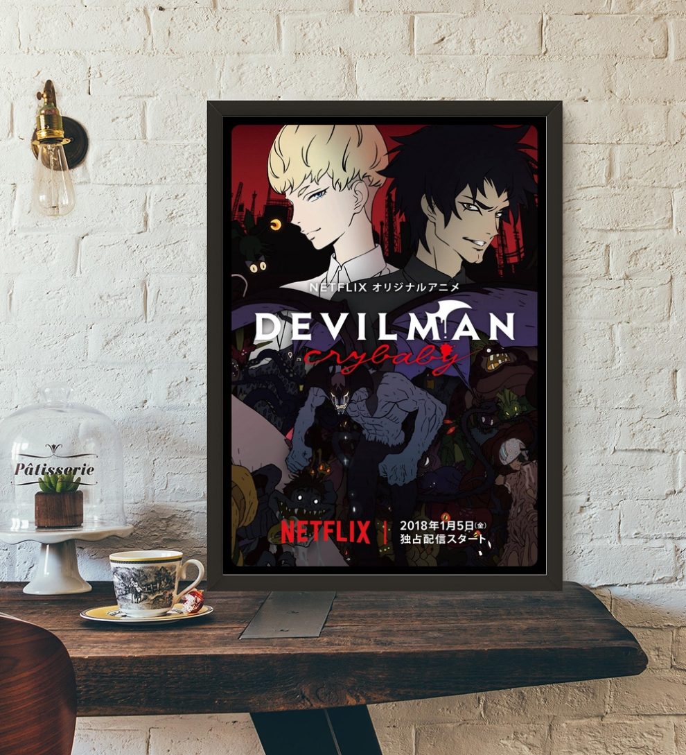 Devilman Crybaby Netflix Inspired Japanese Tv Silk Wall Art Poster ...