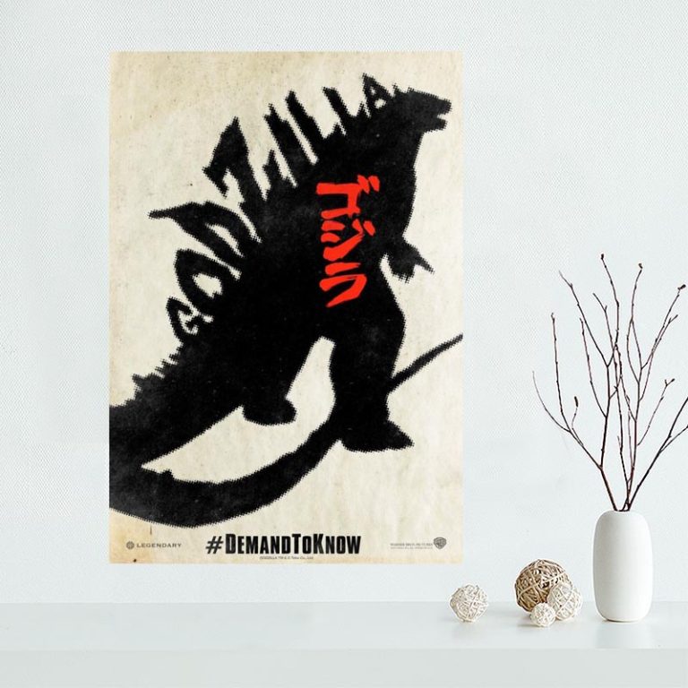 Godzilla Custom Canvas Poster Fabric Wall Art Print - WePosters.com ...