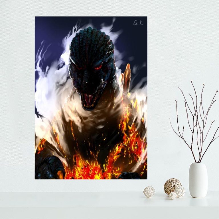 Godzilla Custom Canvas Poster Fabric Wall Art Print - WePosters.com ...