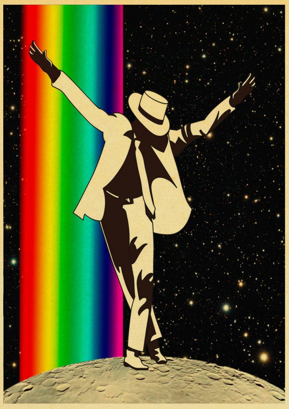 Michael Jackson Retro Art Poster Kraft Paper Wall Decor For Home ...