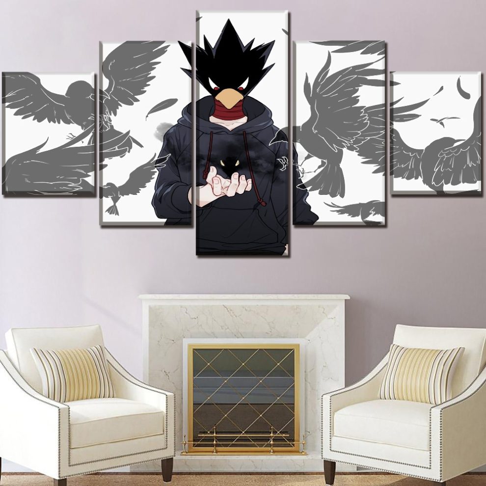 My Hero Academia Fumikage Tokoyami 5panel Canvas Wall Art Poster Print ...