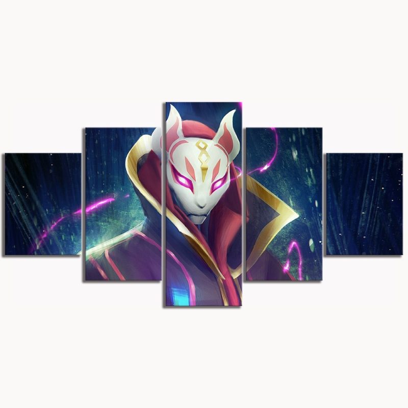 5piece Fortnite Battle Royale Drift Canvas Wall Art Home Decor Set ...