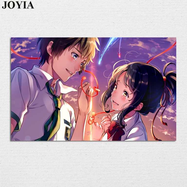 Your Name Manga Canvas Art Kimi No Na Wa Mitsuha Taki Poster ...
