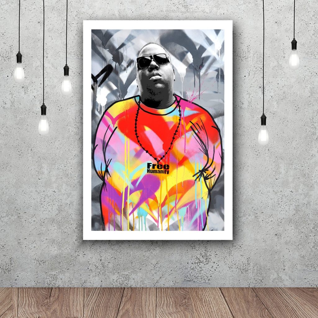 Biggie Smalls Notorious Big Iconic American Hiphop Rapper Wall Poster ...
