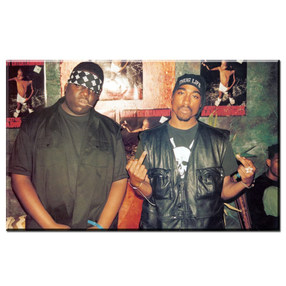 Biggie Tupac Notorious Big Rap Star Canvas Art Print Poster Zz1712 ...