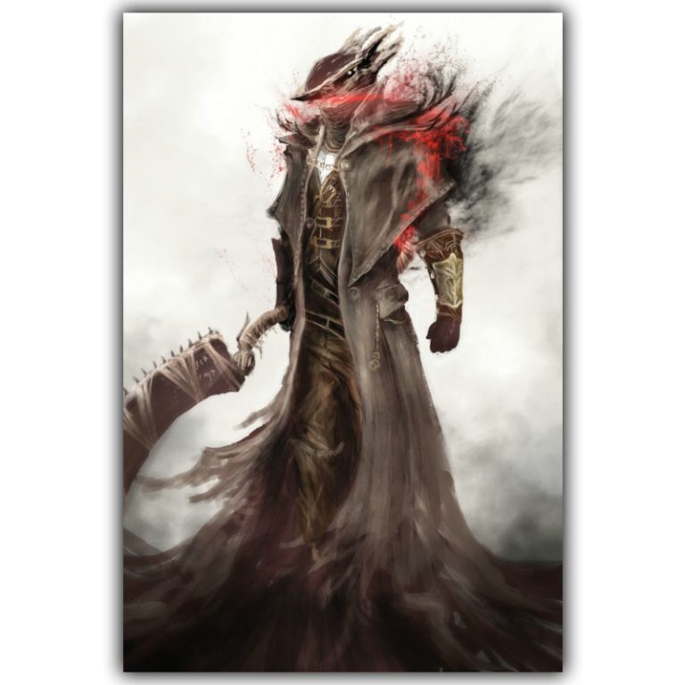 Bloodborne Game Art Silk Poster Raven Master Boss Various Sizes ...