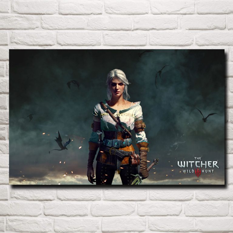 Witcher 3 Ciri Game Art Poster Silk Wall Prints In Multiple Sizes ...