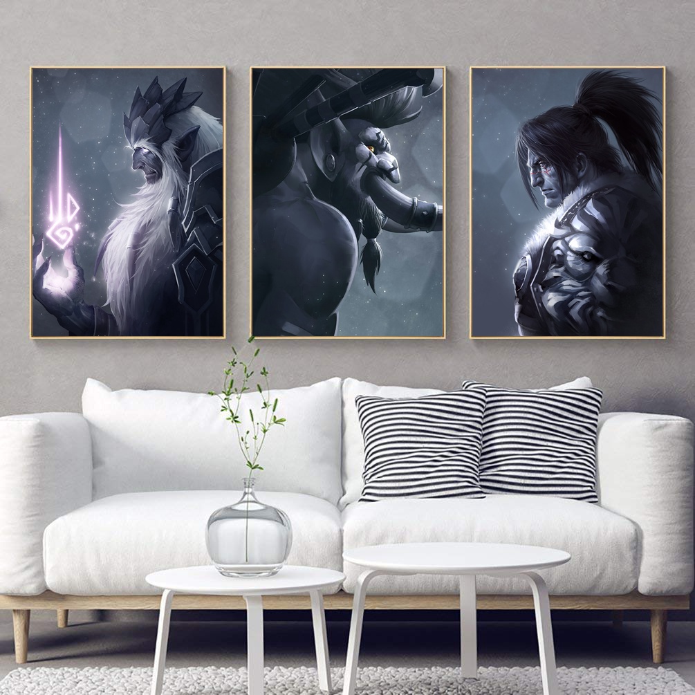 World Of Warcraft Vintage Canvas Wall Art Home Decor Posters Prints ...