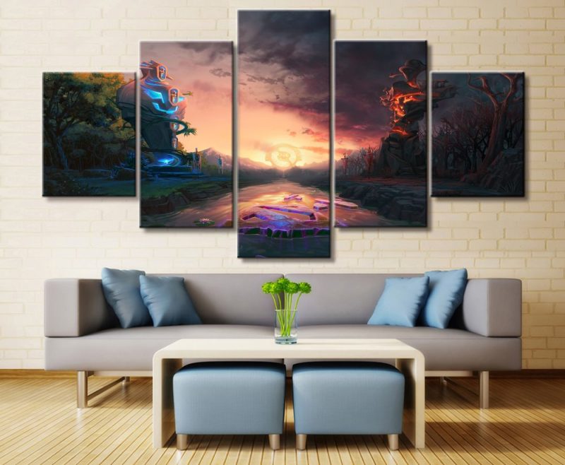 Dota 2 Game Hd Canvas Print 5panel Modern Home Art Poster - WePosters ...