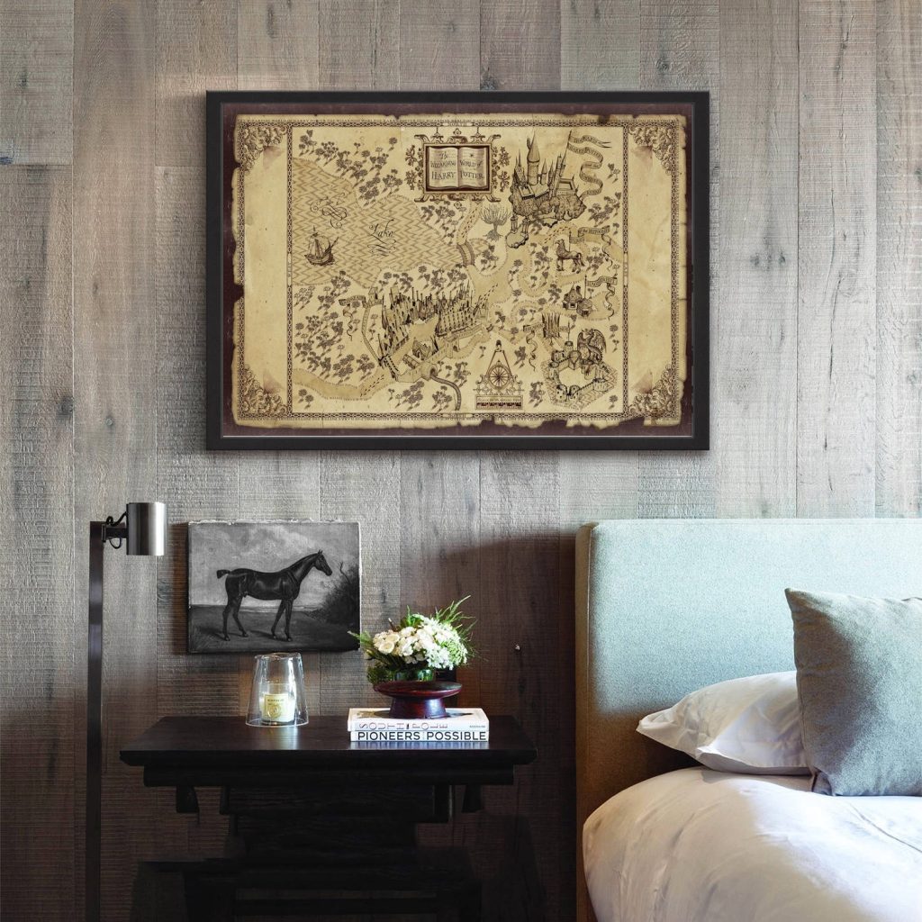 Harry Potter Wizarding World Map Silk Wall Art Poster No Frame ...