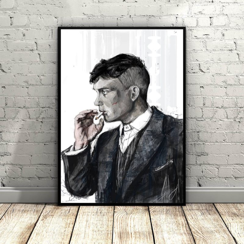 Cillian Murphy Portrait On Art Silk Fabric Poster Various Sizes ...