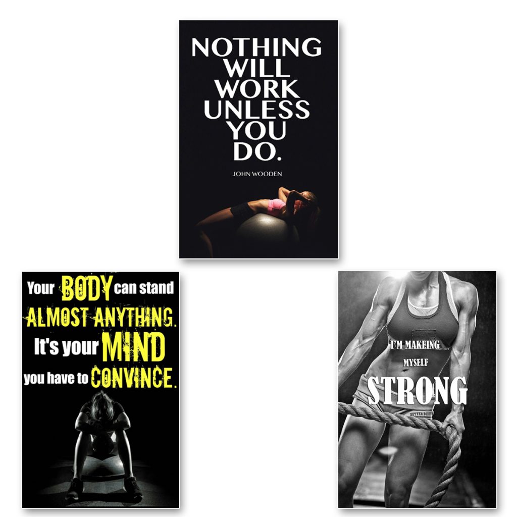 Fitness Motivational Quotes Silk Wall Art Poster For Bodybuilding ...