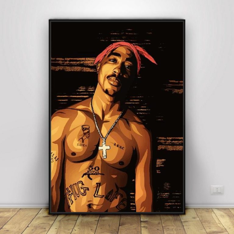 Tupac Shakur 2pac Artistic Wall Canvas Poster For Home Decor ...