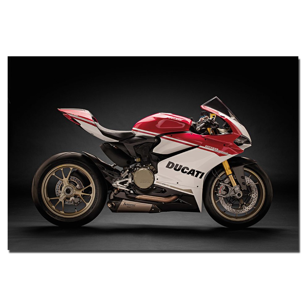 Ducati 1299 Panigale Motorcycle Canvas Wall Art Fabric Home Decor ...