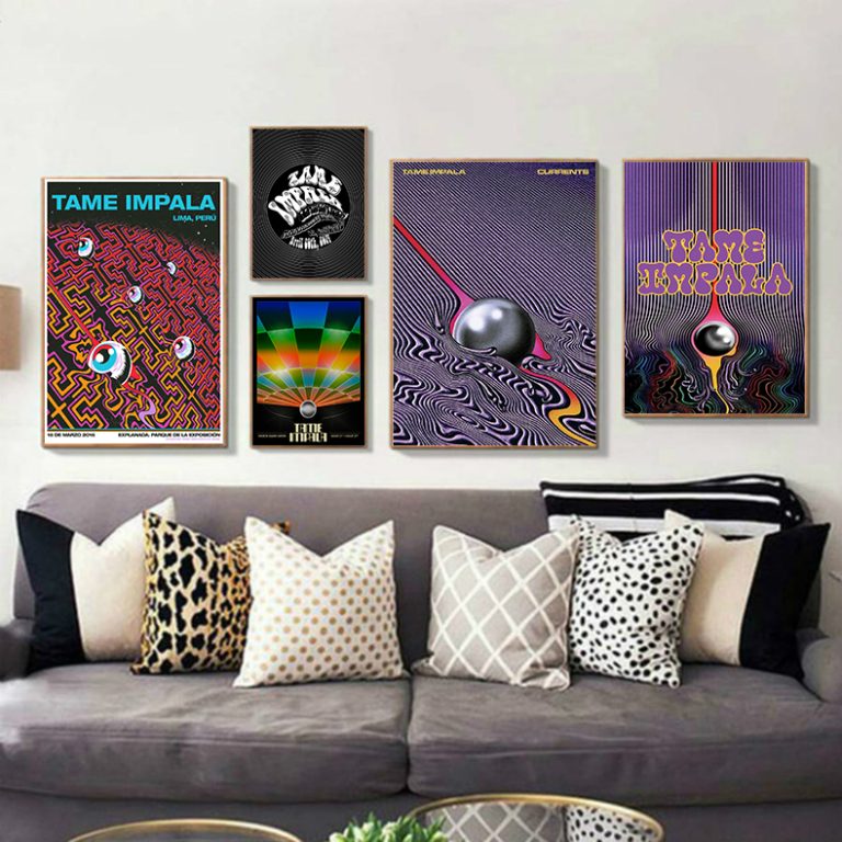 Tame Impala Psychedelic Rock Band Tour Canvas Art Poster For Home Decor ...