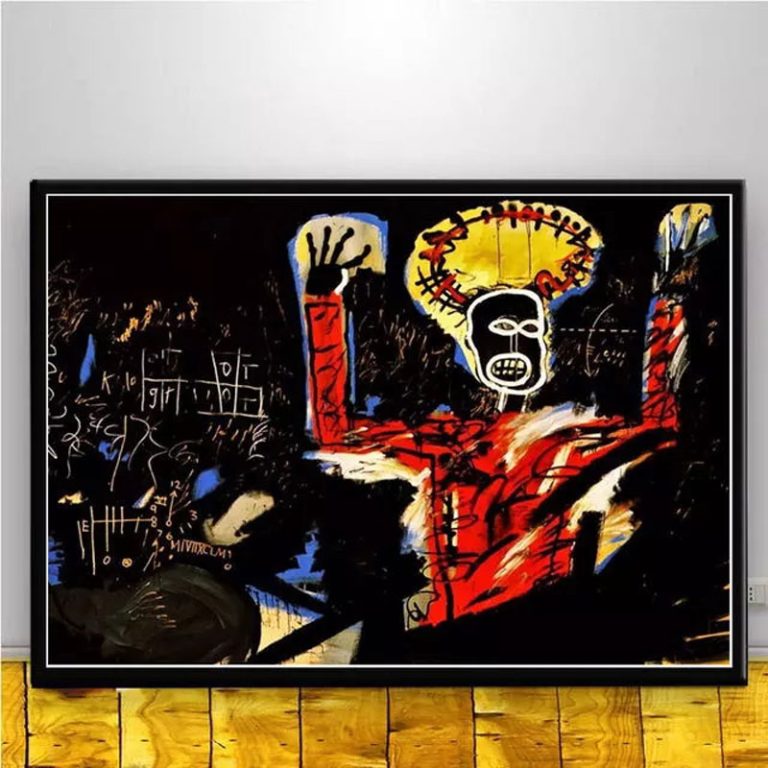 Jean Michel Basquiat Graffiti Art Canvas Poster For Modern Home Decor ...