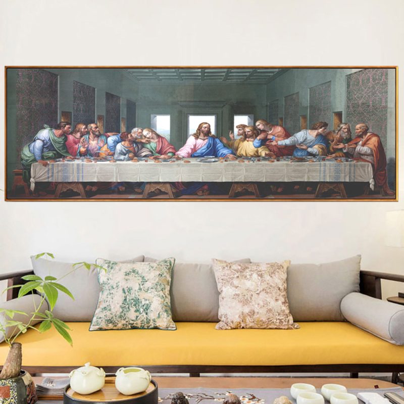 Da Vinci Last Supper Canvas Print Oil Reproduction Wall Art Decor ...