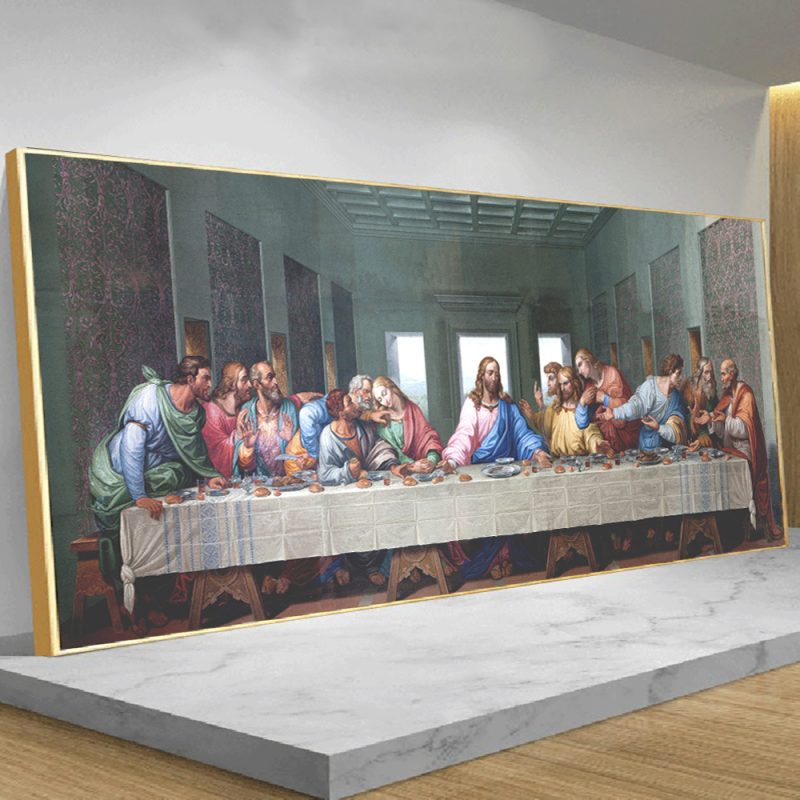 Da Vinci Last Supper Canvas Print Oil Reproduction Wall Art Decor ...