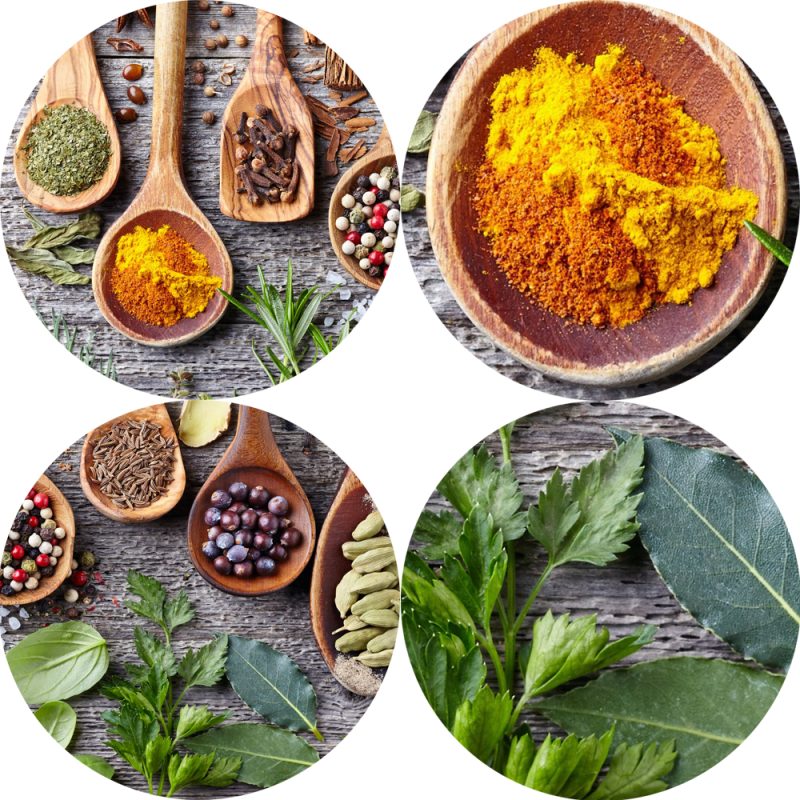 Kitchen Themed Canvas Art Decorative Spices Table Wall Paintings ...