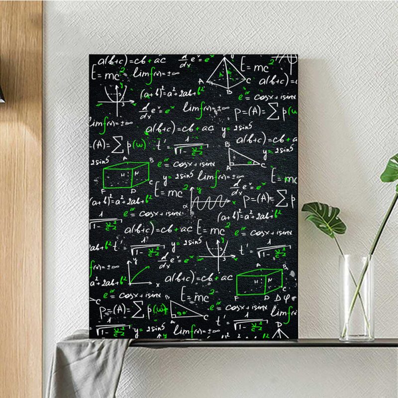 Mathematics Wall Art Canvas Educational Geometry Calculus Chemical ...