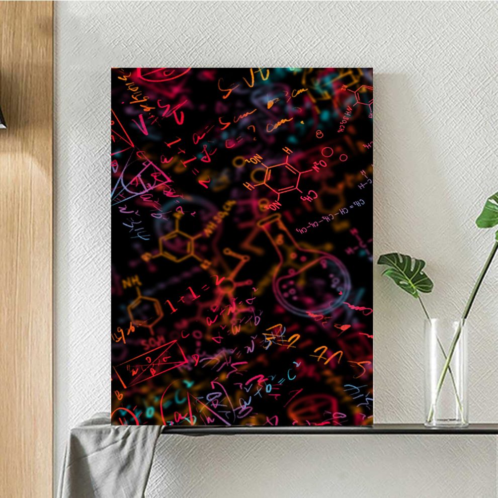 Mathematics Wall Art Canvas Educational Geometry Calculus Chemical ...