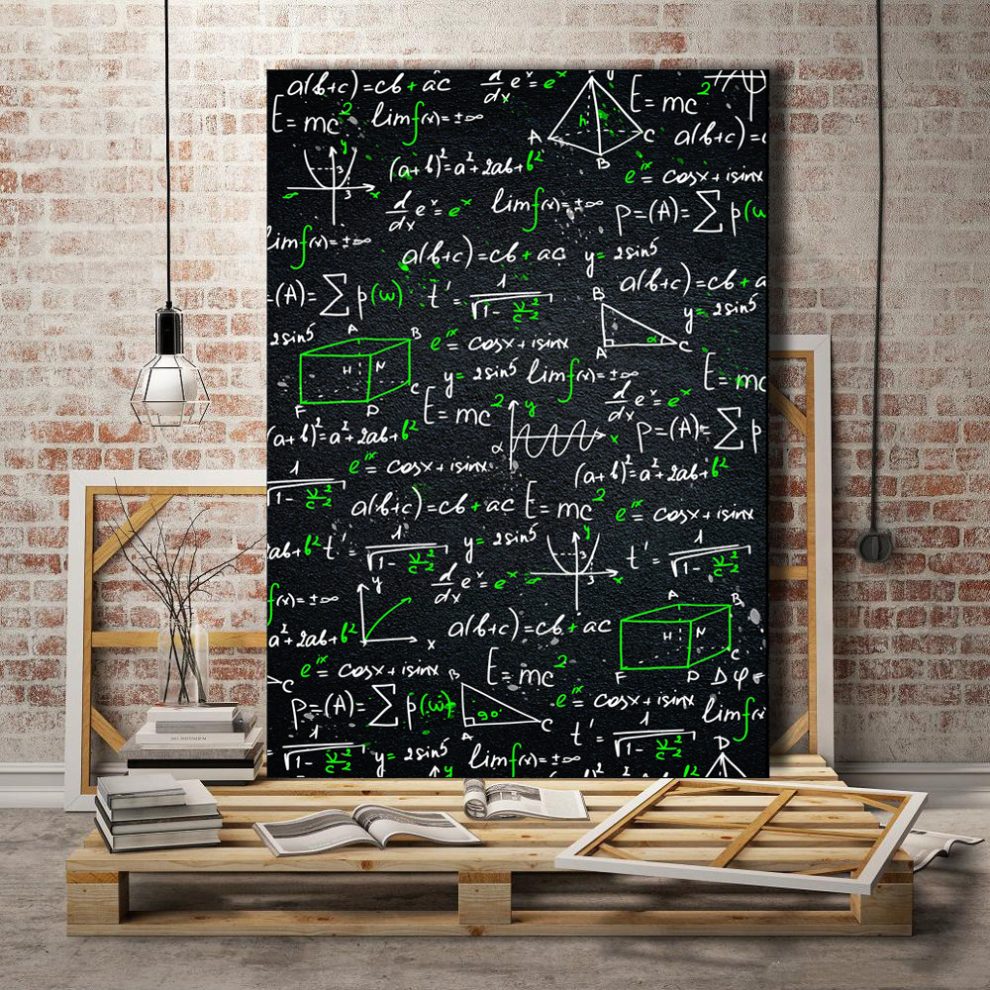 Mathematics Wall Art Canvas Educational Geometry Calculus Chemical ...