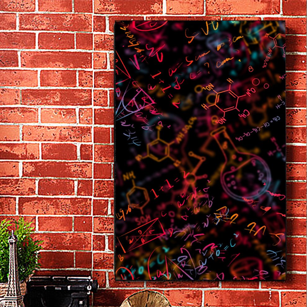 Mathematics Wall Art Canvas Educational Geometry Calculus Chemical ...