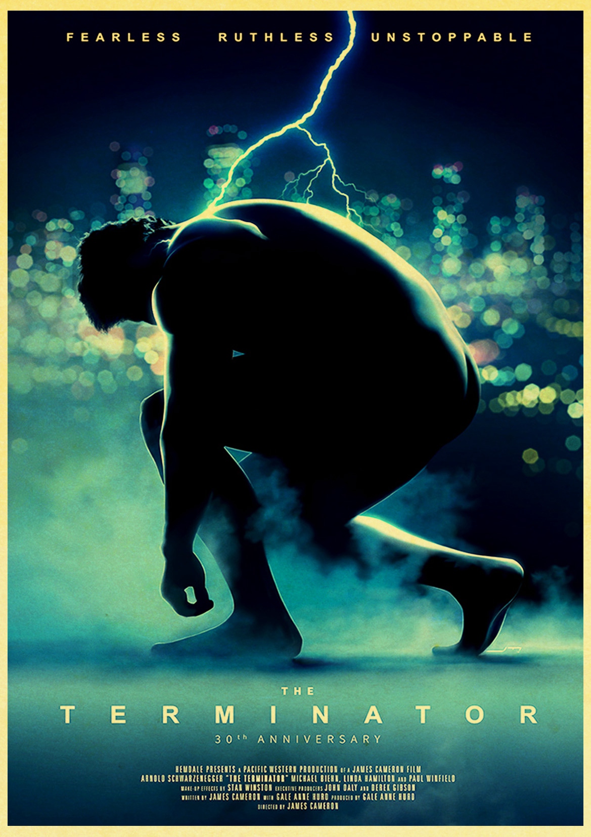 Terminator Vintage Movie Poster Classic Retro Wall Art For Home Decor ...