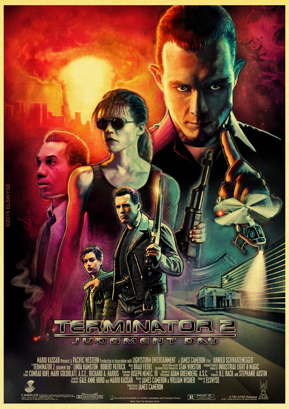 Terminator Vintage Movie Poster Classic Retro Wall Art For Home Decor ...