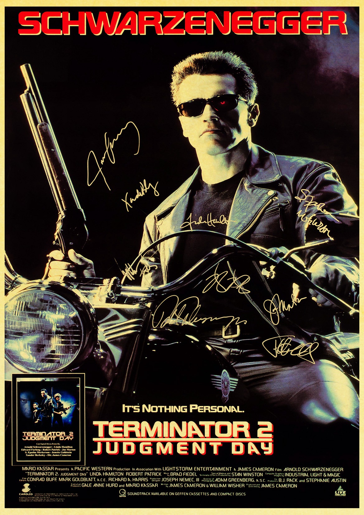 Terminator Vintage Movie Poster Classic Retro Wall Art For Home Decor ...