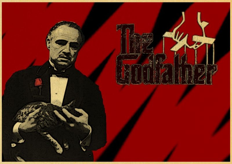 Vintage Godfather Classic Film Poster Retro Kraft Paper Wall Decor ...