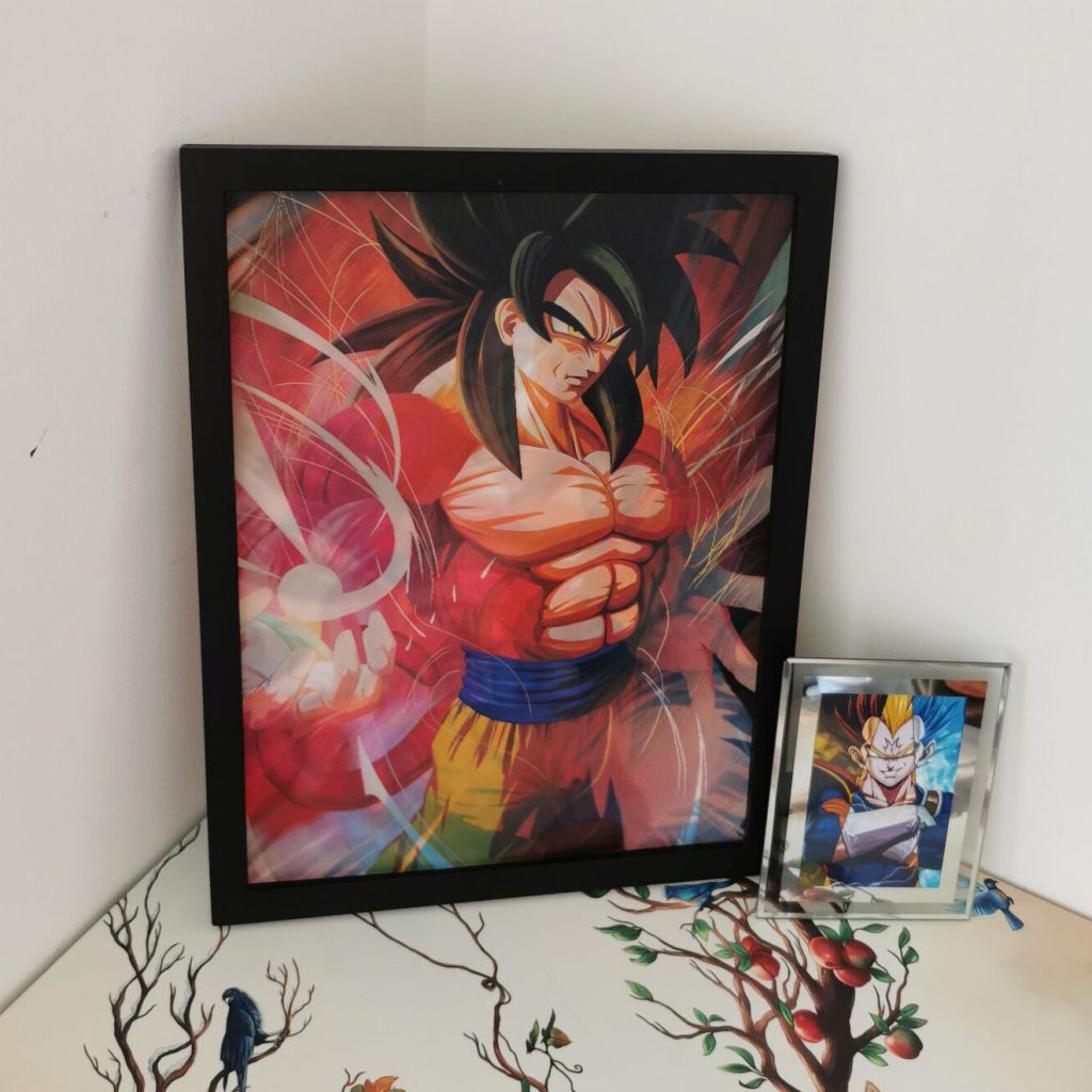 3d Lenticular Dbz Anime Poster Goku Vegeta Wall Art Print - WePosters ...