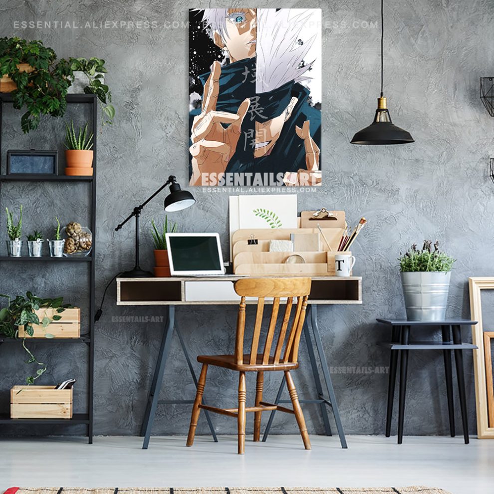 Satoru Gojo Jujutsu Kaisen Anime Canvas Wall Art For Home Decor ...