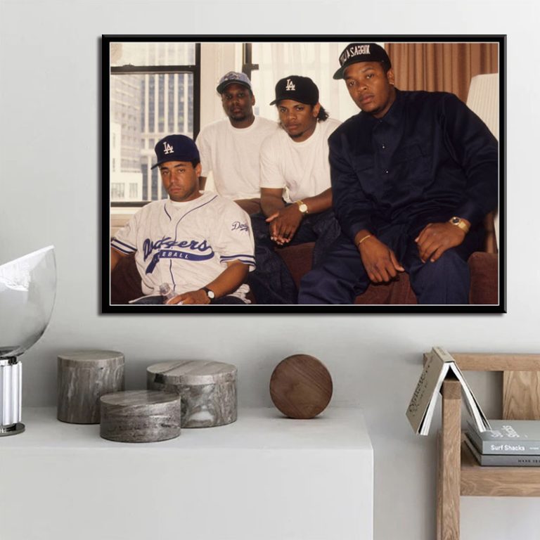 Nwa Rap Legends Art Canvas Old School Hip Hop Wall Decor Poster ...