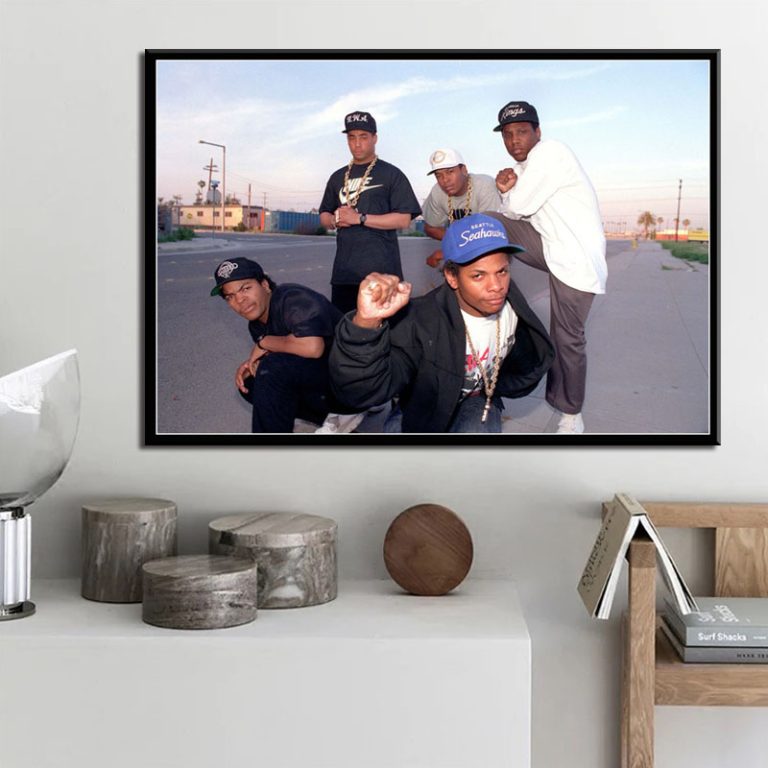 Nwa Rap Legends Art Canvas Old School Hip Hop Wall Decor Poster ...