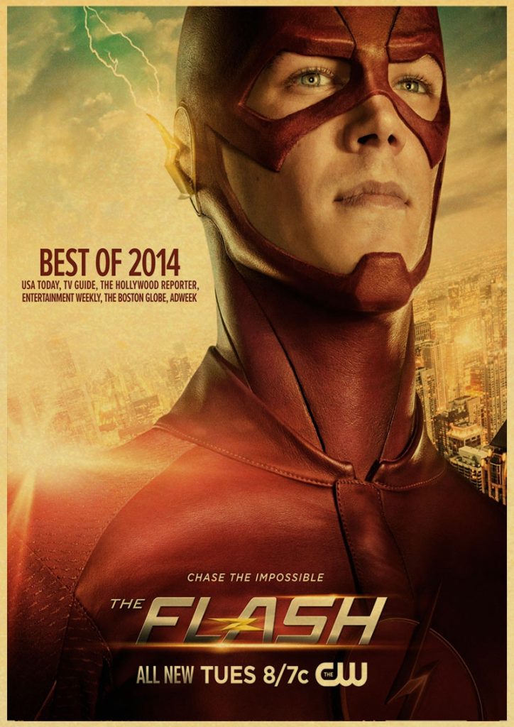 Vintage The Flash Tv Series Poster Kraft Paper Wall Art 42x30cm ...