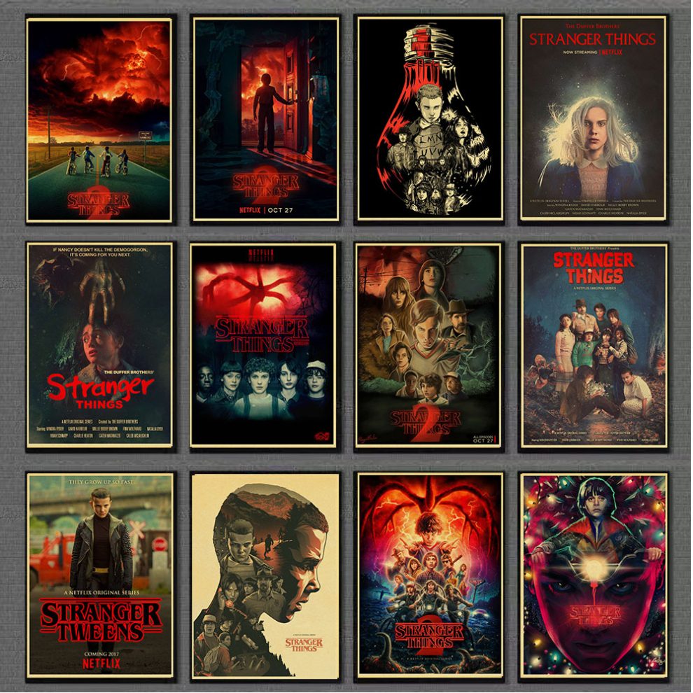 Stranger Things Season 2 Character Poster Kraft Paper Tv Movie Print ...
