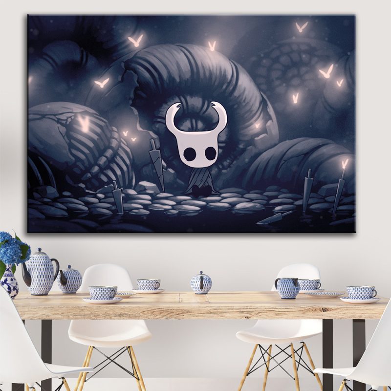 Hollow Knight Game Map Hd Canvas Wall Art Hallownest Poster Decoration ...