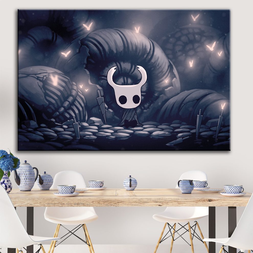 Hollow Knight Game Map Hd Canvas Wall Art Hallownest Poster Decoration ...