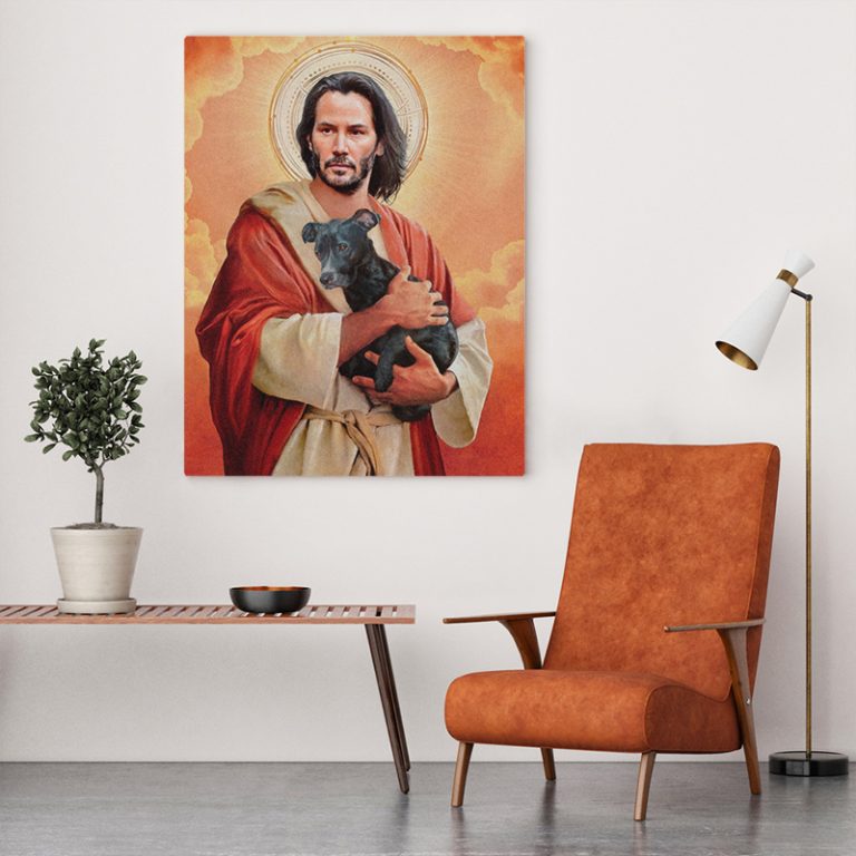 Keanu Reeves Meme Jesus Hd Canvas Print Wall Art For Home Decor ...
