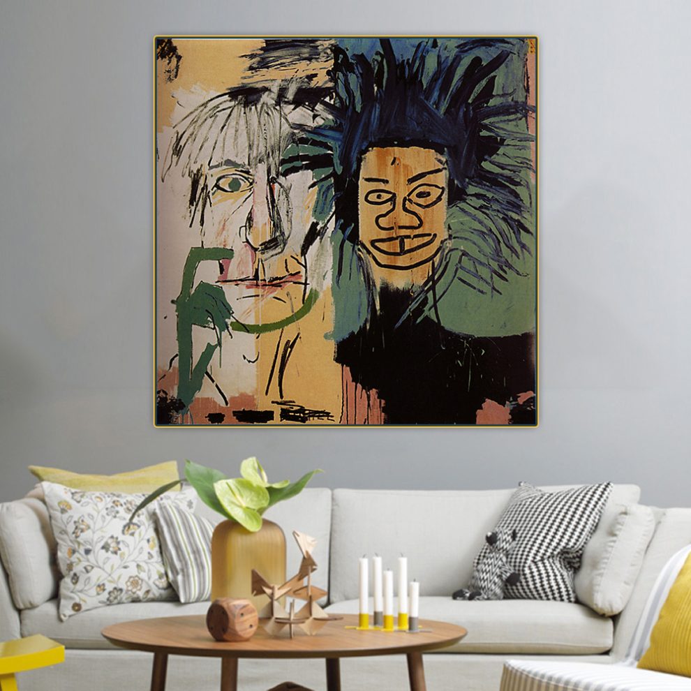 Jean Michel Basquiat Andy Warhol Graffiti Art Oil Canvas Wall Decor - WePosters.com - Free ...